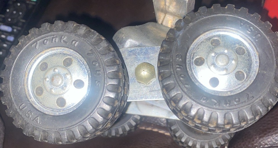 Tonka Logging Semi-Truck 1950's Pressed Steel Good Original Old Toy 24 ...