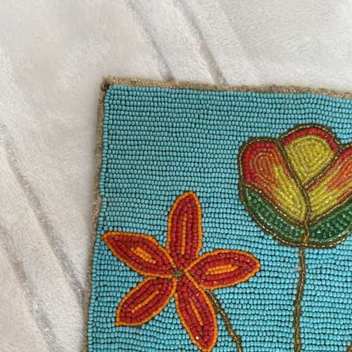 Antique Native American Indian Beaded Panel Section | eBay