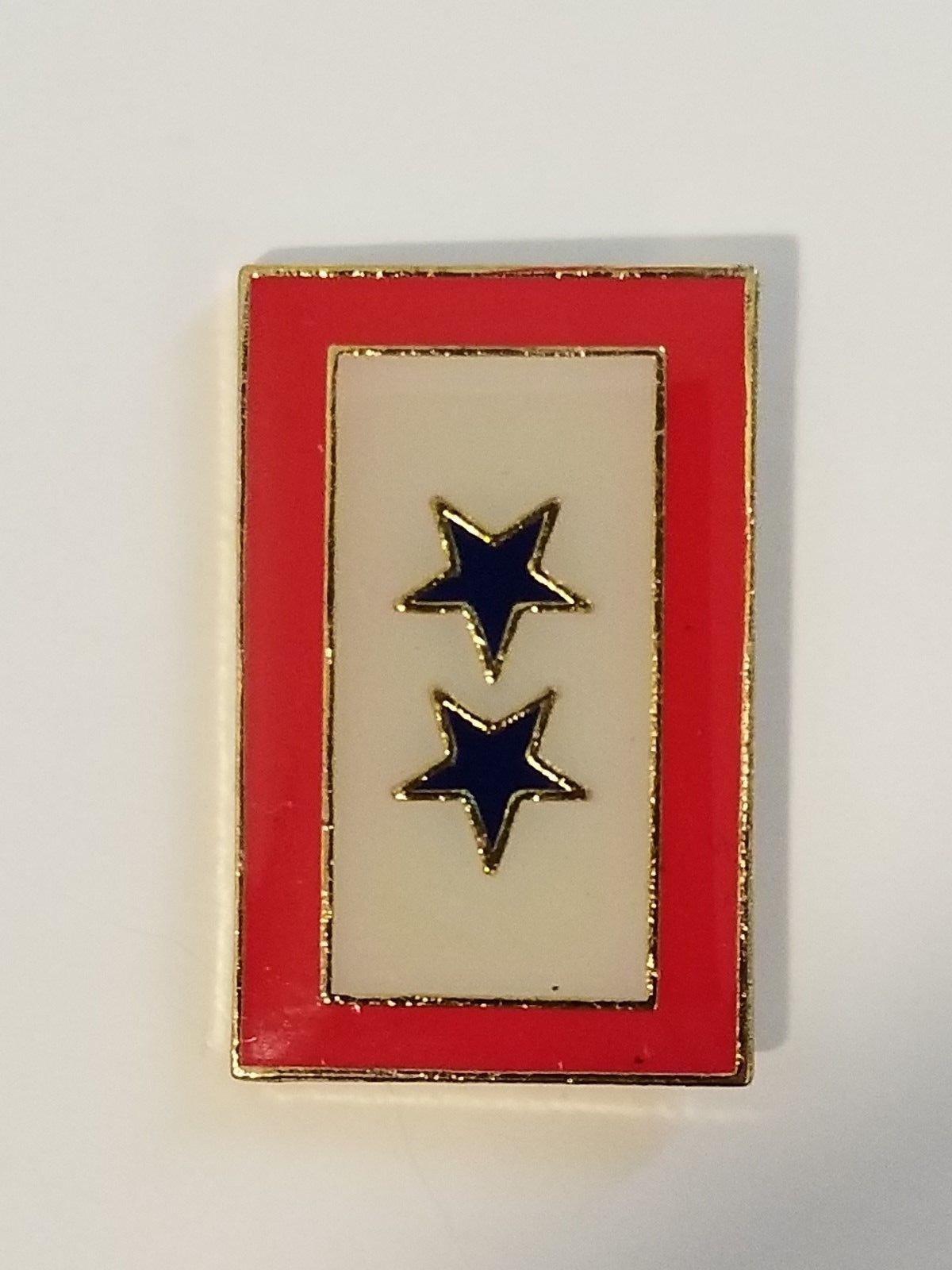Double Blue Star Flag Lapel Hat Cap Pin 2 Blue Stars Tie Tac FAST USA ...