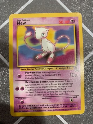RARE Mew Promo Star Pokemon Card 1995 #151 PSA 9 | eBay