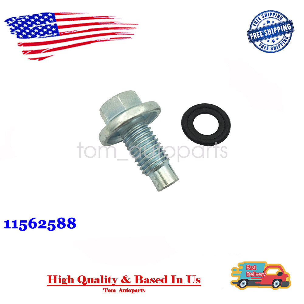 NEW Oil Pan Drain Plug Bolt w/ O-Ring 11562588 For GM Chevrolet Buick ...