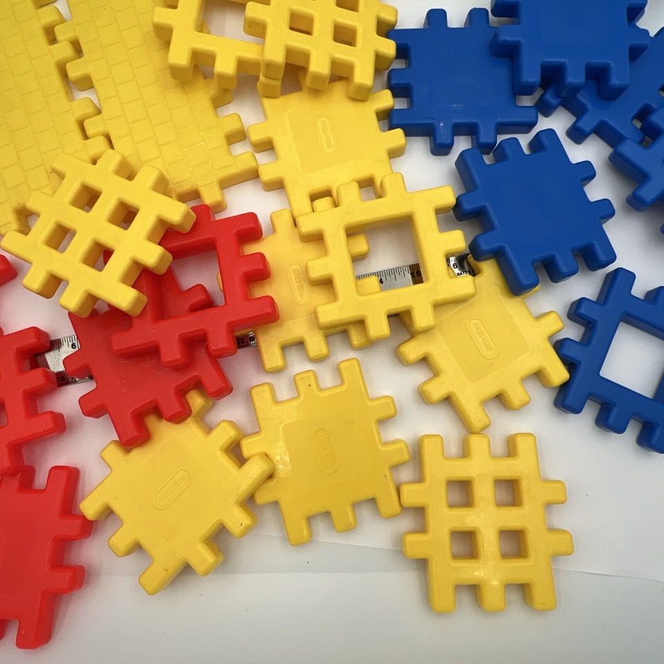 Little Tikes Wee Waffle Blocks Large 36 Pieces With Box Made In USA 90s ...