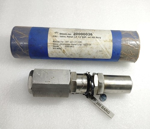 MARSHALSEA RELIEF VALVE 14530-05 / 207-413 BAR (EXPEDITED DHL/FEDEX ...