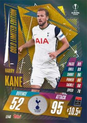 2020-21 Topps Champions League Match Attax Extra Limited Edition Gold ...