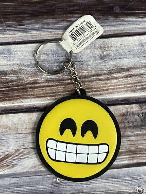 Emoji Grimace Face Keychain Key Ring | eBay