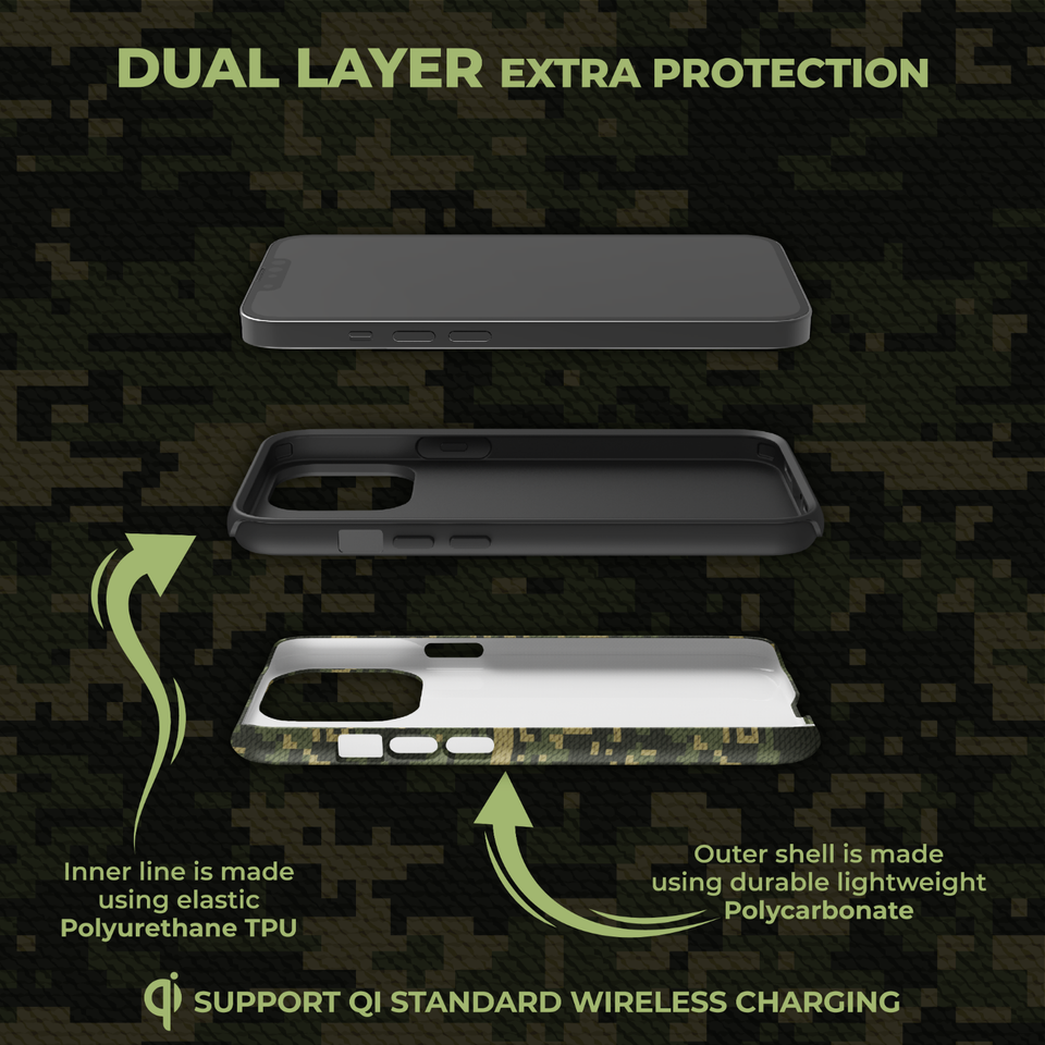 US Army Combat Camo Unique Gift Personalized Case for iPhone 14 Pro Max ...