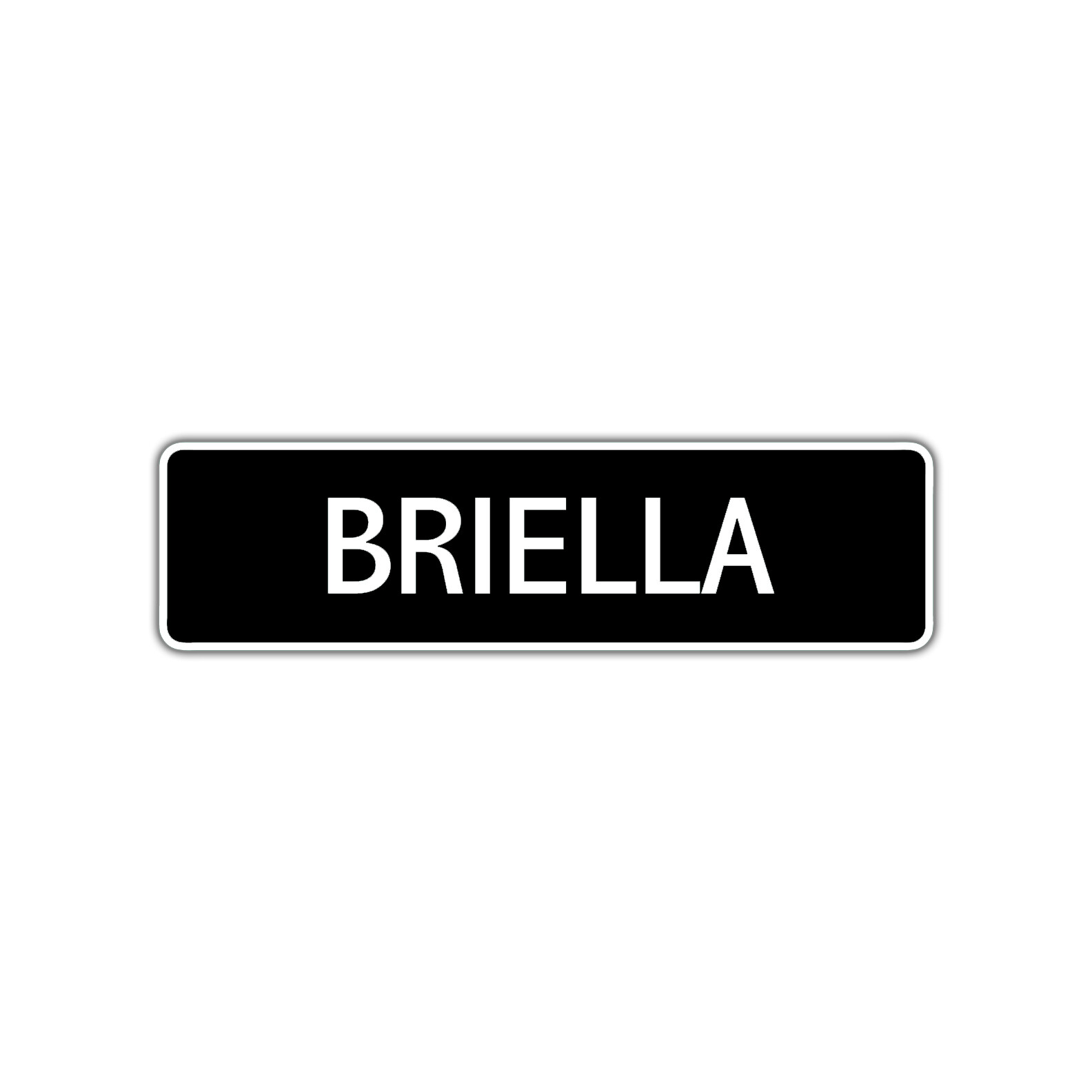 Briella Girls Name Letter Printed Label Art Decor Novelty Aluminum ...