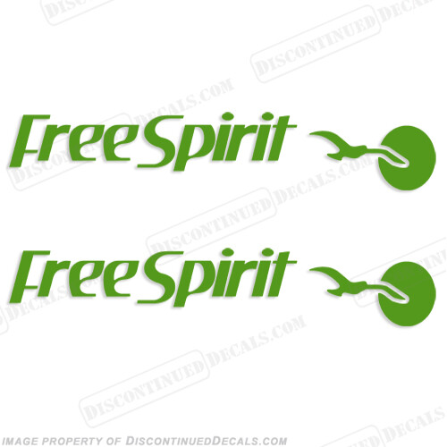 Fits Free Spirit by Holiday Rambler RV Decals (Set of 2) - Any Color ...