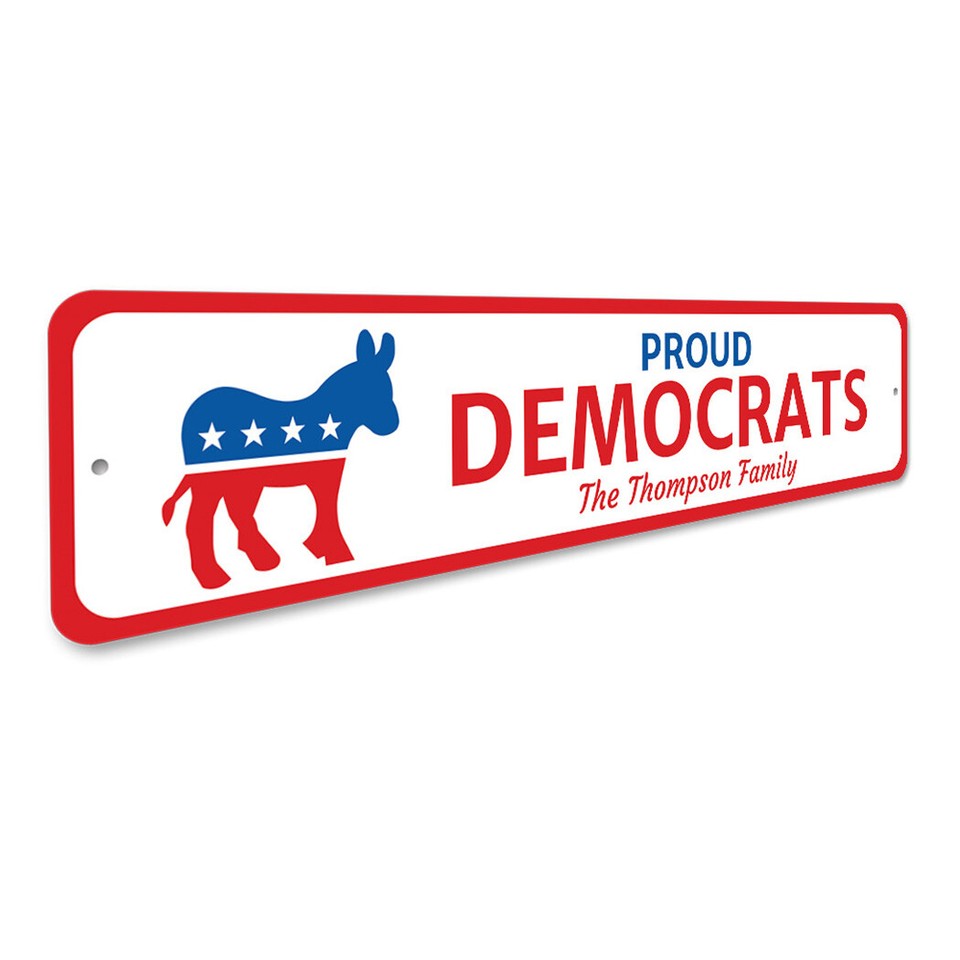 Custom Democrat Republican Sign Election Political Family Party ...