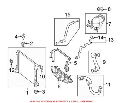 Genuine OEM Radiator Coolant Hose Upper for Mercedes 2045013982 | eBay