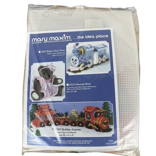 Mary Maxim Holiday Express 52201 Plastic Canvas Needlepoint 22 x 6 1/2 ...