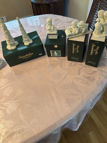 Dept 56 Snow Babies Collection Lot Of 9 Plus Book | eBay