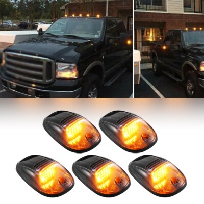 FOR 03-18 DODGE RAM TRUCK 5PCS 1500 2500 LED CAB ROOF TOP MARKER ...