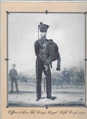 Print 'Officer, 60th or The King's Royal Rifle Corps, 1832' | eBay UK