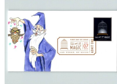 The ART of MAGIC, Hand Painted # 1 of 1 made, COLOR CANCEL, First Day ...