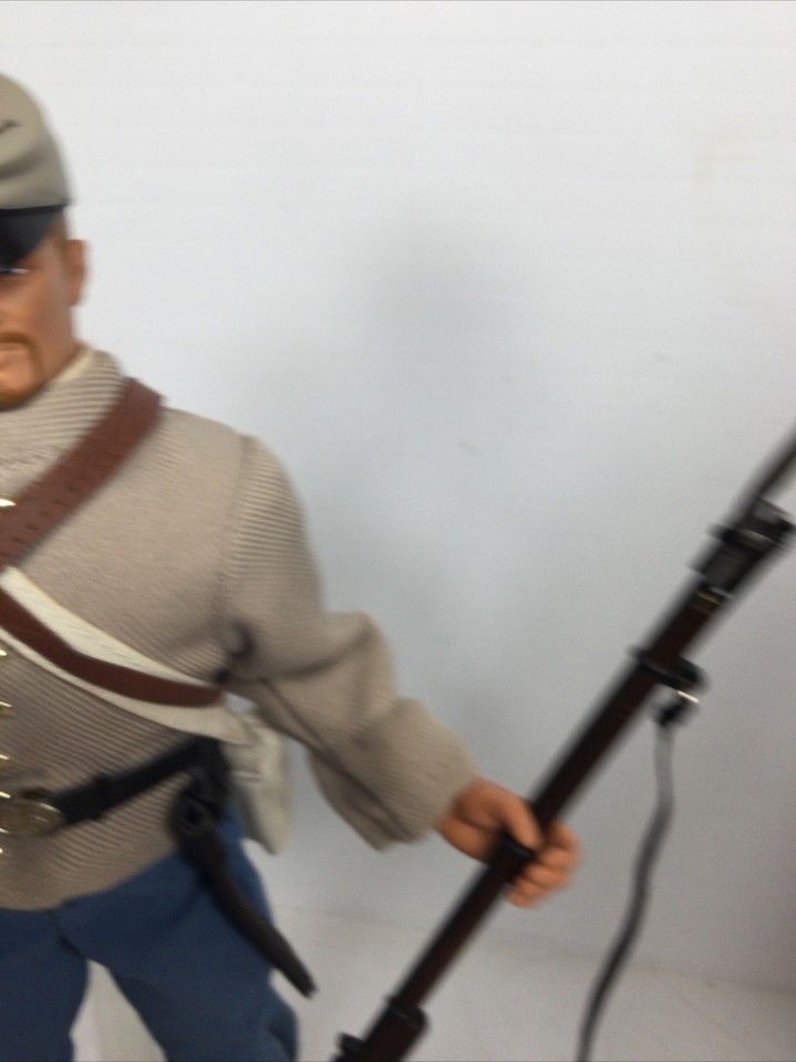 1/6 HASBRO GI JOE CSA INFANTRYMAN “JOHNNY REB” US CIVIL WAR INF. + FLAG ...