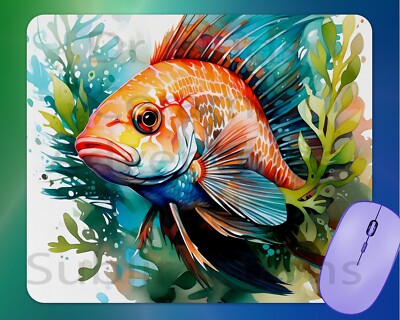 COOL FISH mouse pad mousepad | eBay