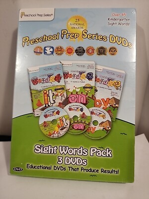 Sight Words Pack 1-2-3 Preschool prep Series DVDs 2011 | eBay