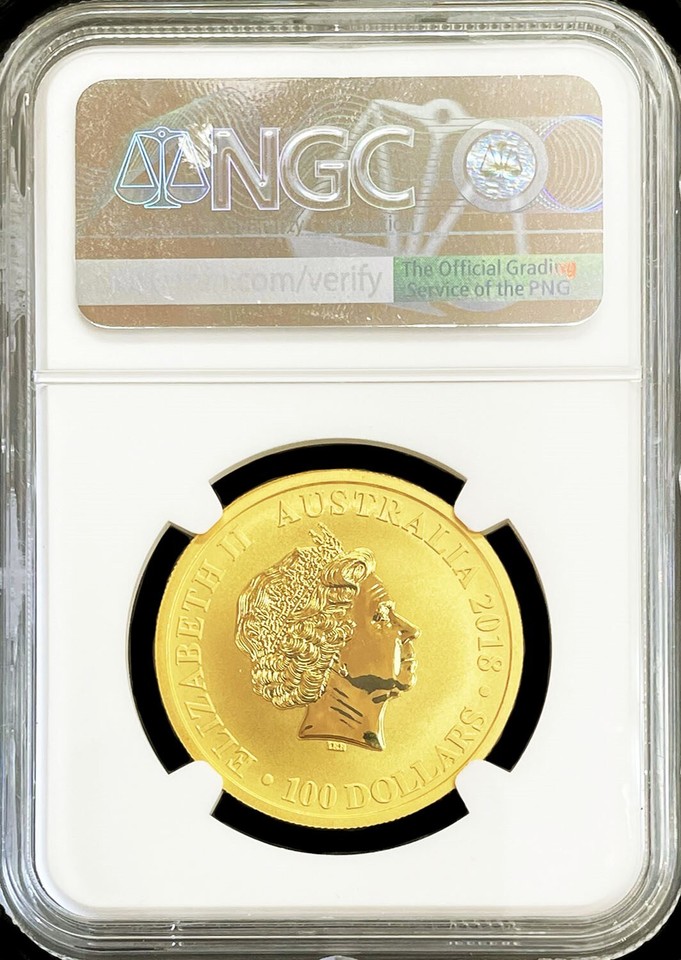 2018 P AUSTRALIA $100 DOLLAR 1 oz BIRD OF PARADISE COIN NGC MINT STATE ...