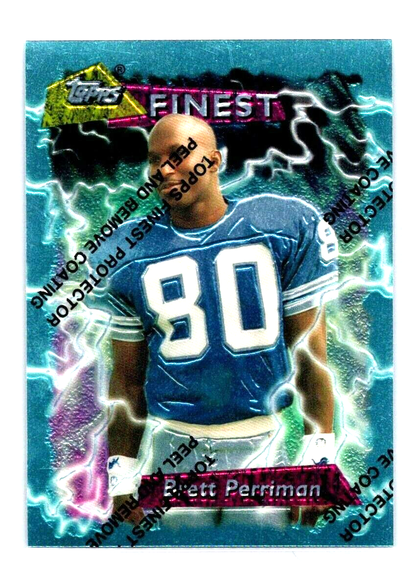 1995 NFL Topps Finest Brett Perriman #40 Detroit Lions 95-TF-FBC | eBay