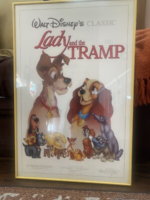 Disney's Lady and the Tramp Poster FRAMED | eBay