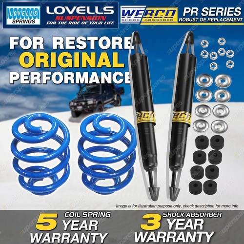 Rear Webco Shock Absorbers Lovells Sport Low Spring for FORD CORTINA TE ...