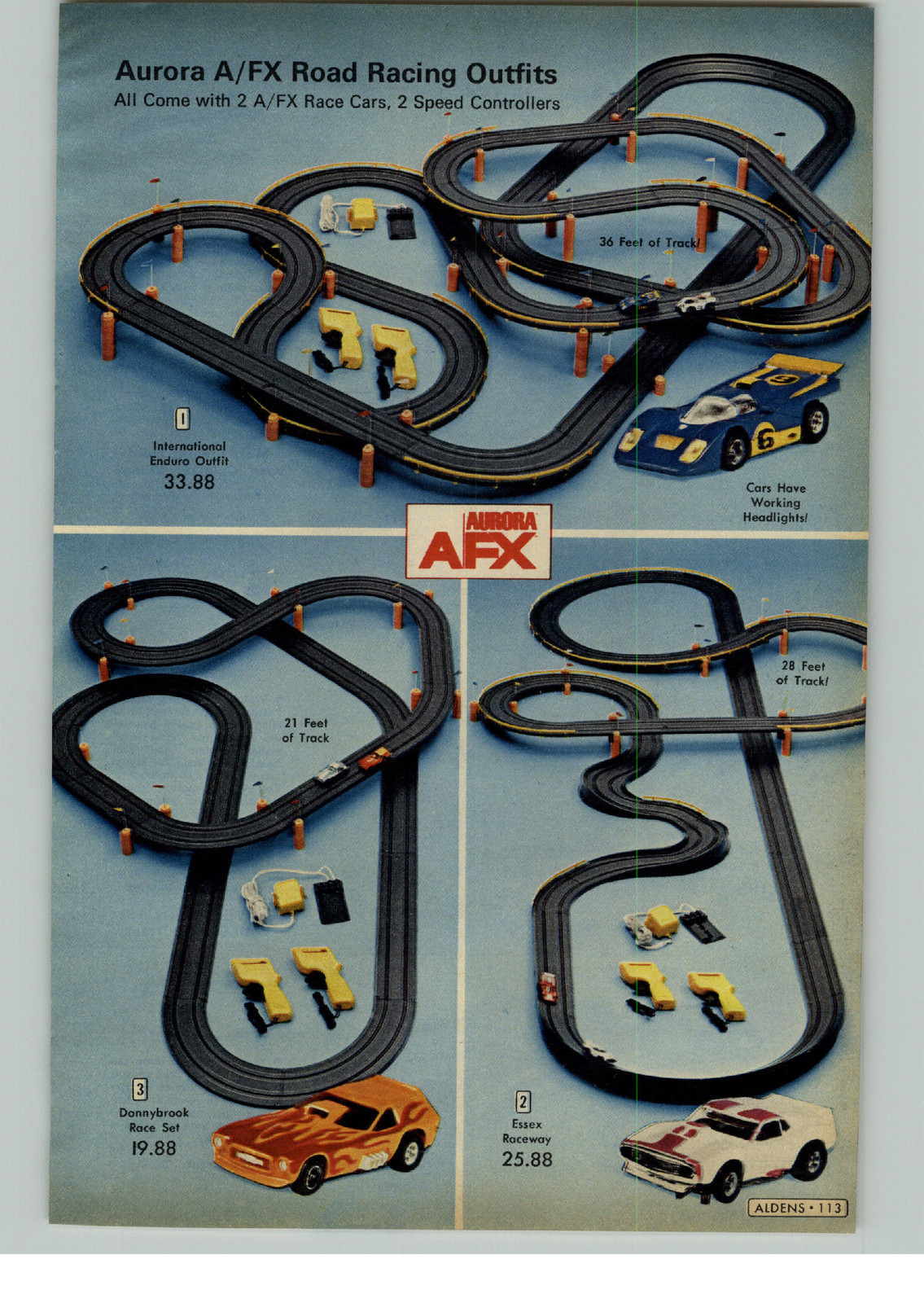 1972 PAPER AD 3 Pg Raceway Aurora AFX Sizzlers Train Lionel Sound Steam ...