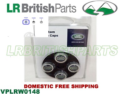 LAND ROVER TIRE VALVE STEM CAP DEFENDER EVOQUE RANGE ROVER KIT SET 4 ...