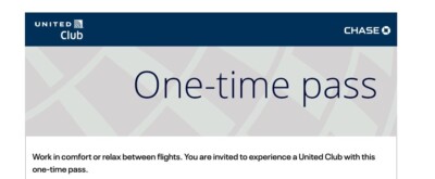 (TWO) 2 Chase United Airlines Club one time pass EXPIRES 10/27/2024 | eBay