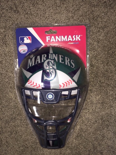 Seattle Mariners Catcher Mask Helmet Style Fanmask Foamheads Novelty ...