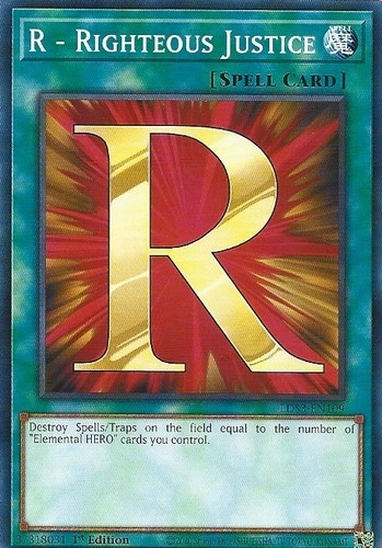 Yu-Gi-Oh! R - Righteous Justice - LDS3-EN109 - 1st Edition | eBay