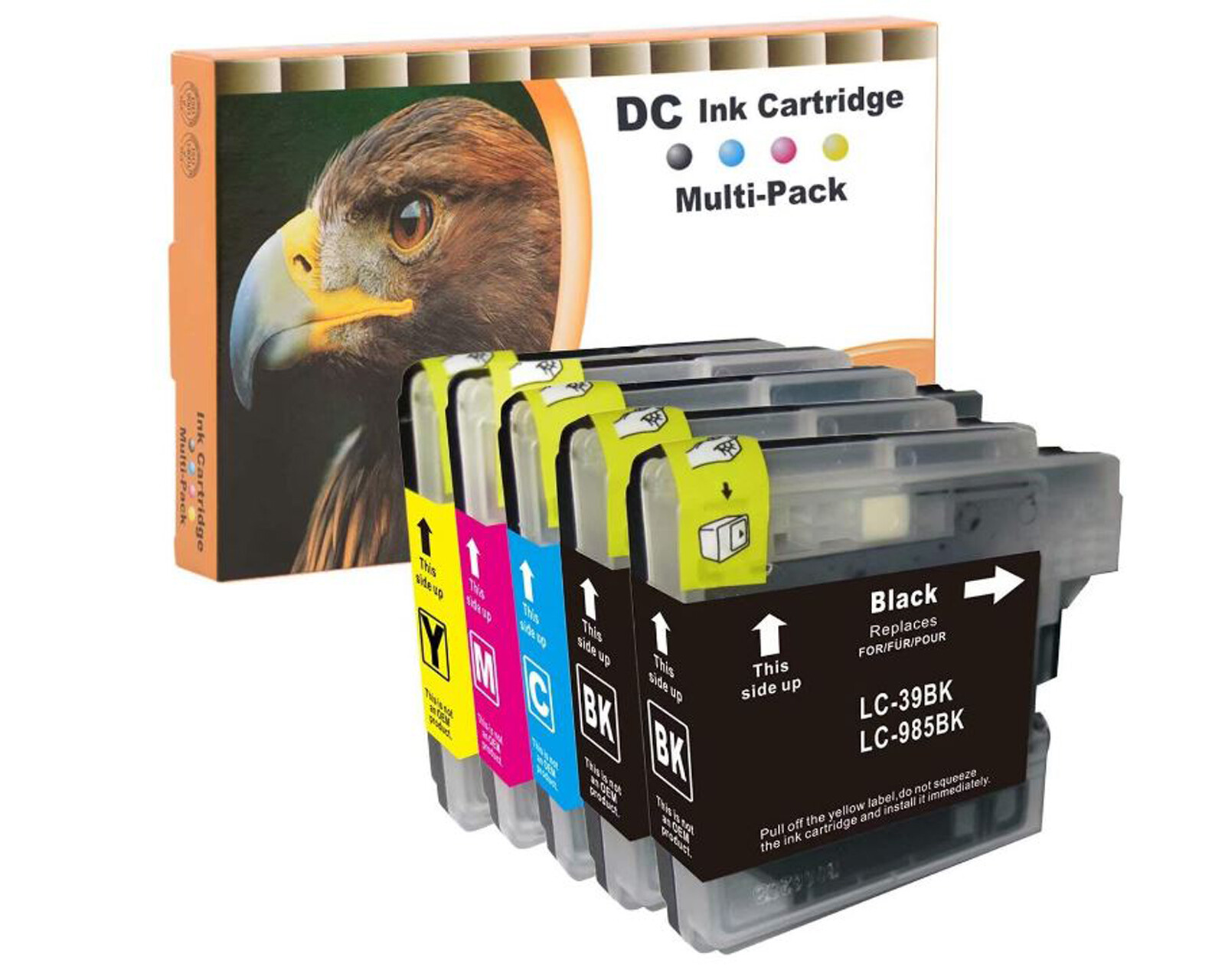 5 Patronen passend für Brother DCP-145C DCP-165C DCP-195C DCP-365CN DCP ...