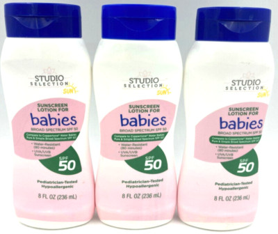 Lot of 3 - STUDIO SELECTION SUNSCREEN LOTION FOR BABIES - Broad ...
