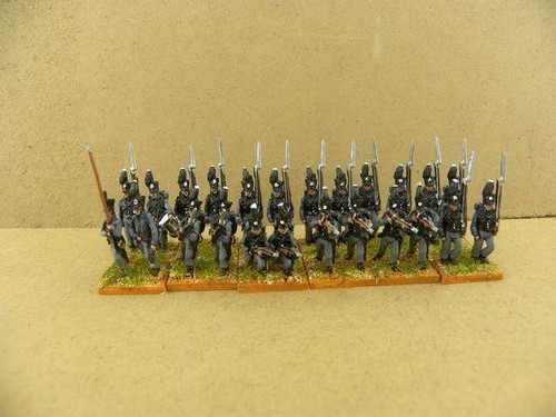 15mm Napoleonic painted Brunswick Inf Btln Bru001 | eBay