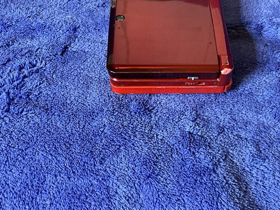 Flame Red Nintendo 3DS Bundle Includes 2 Games With All Brand New ...