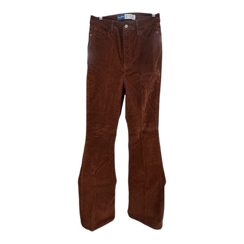 Old Navy Pants Womens 8T Brown Corduroy Flare Disco Higher High Rise ...