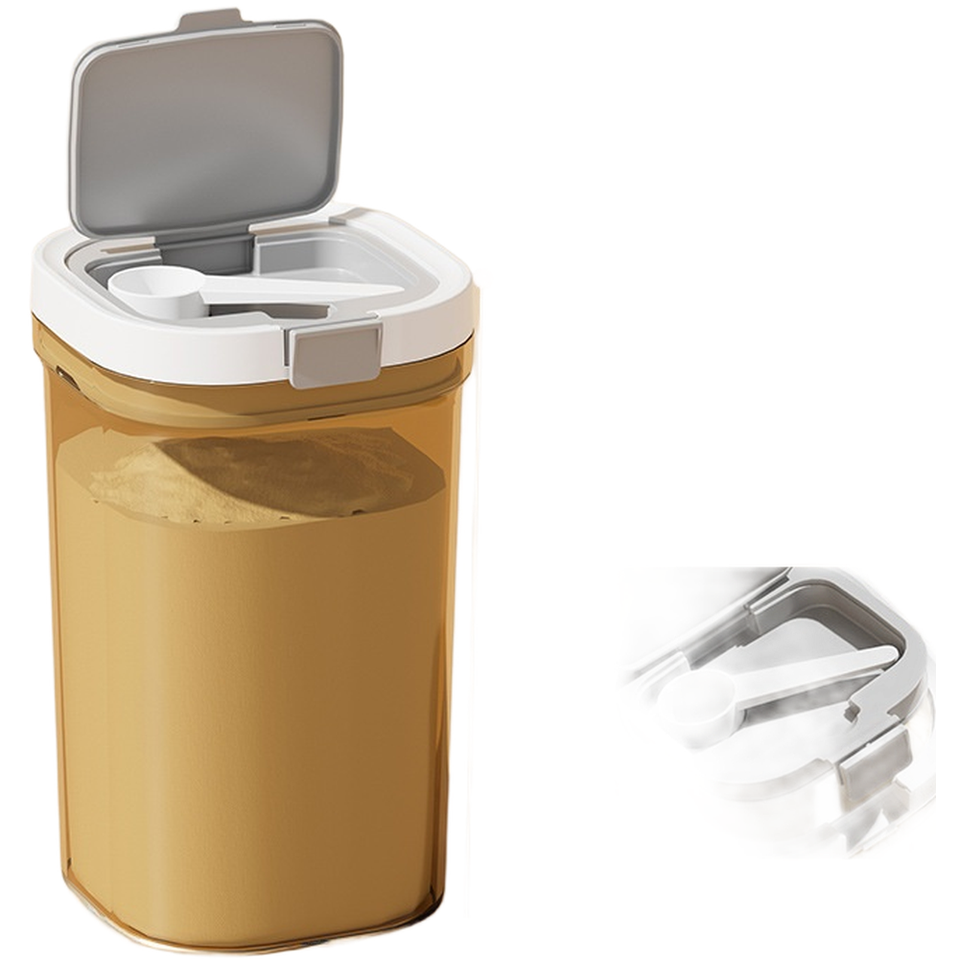 Organized Dry Food Storage Solution Airtight Jar with Ergonomic Carry ...