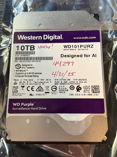 Western Digital Purple WD101PURZ 10TB 7200RPM Hard Drive | eBay
