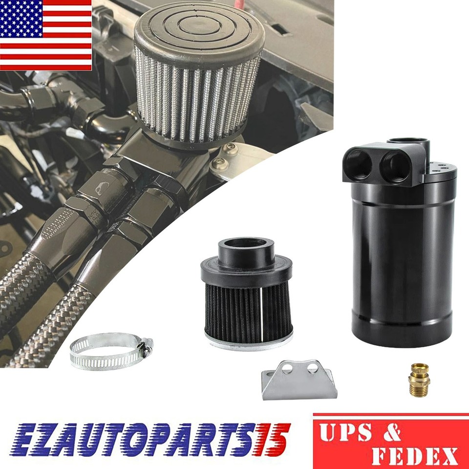 Top Loader Billet Oil Catch Can Dual 10AN Port For LSX Coyote Mod Motor ...