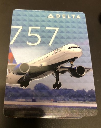 New Delta Airlines pilot/trading card Boeing 757-300 #43