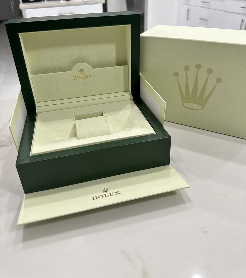 Authentic ROLEX GMT MASTER II Large Watch Box FULL SET 116719 Pepsi ...