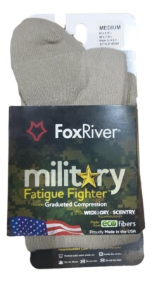 Fox RIver Military Fatigue Fighter Compression Boot Socks Sand Medium ...