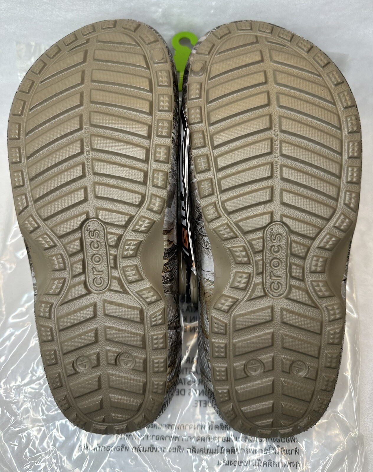Crocs Classic Lined Realtree Edge Camo Clog 205377-280 Chocolate M7 W9 ...