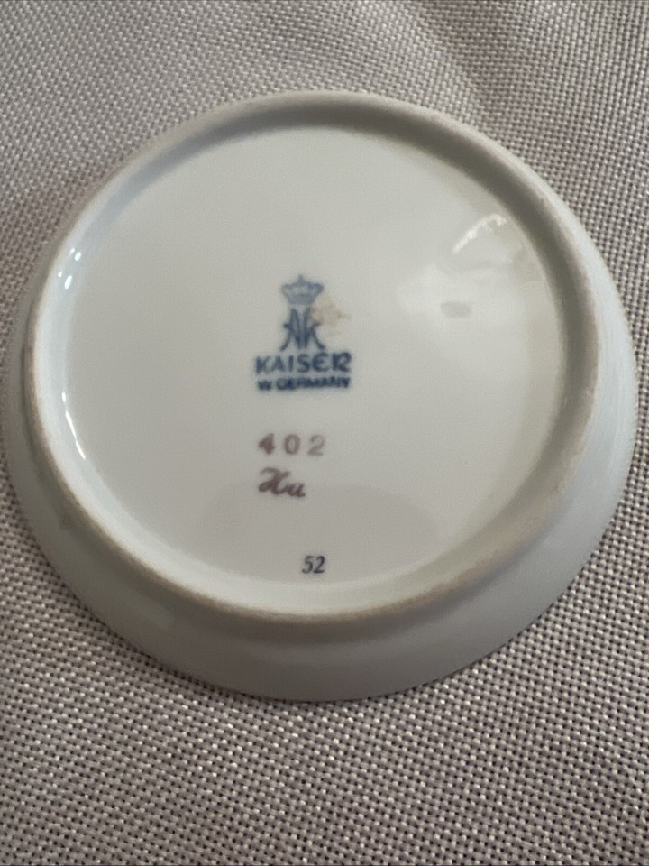 Vtg AK Kaiser Bird Porcelain Mini Plates Coasters 4” Vogel W. Germany ...