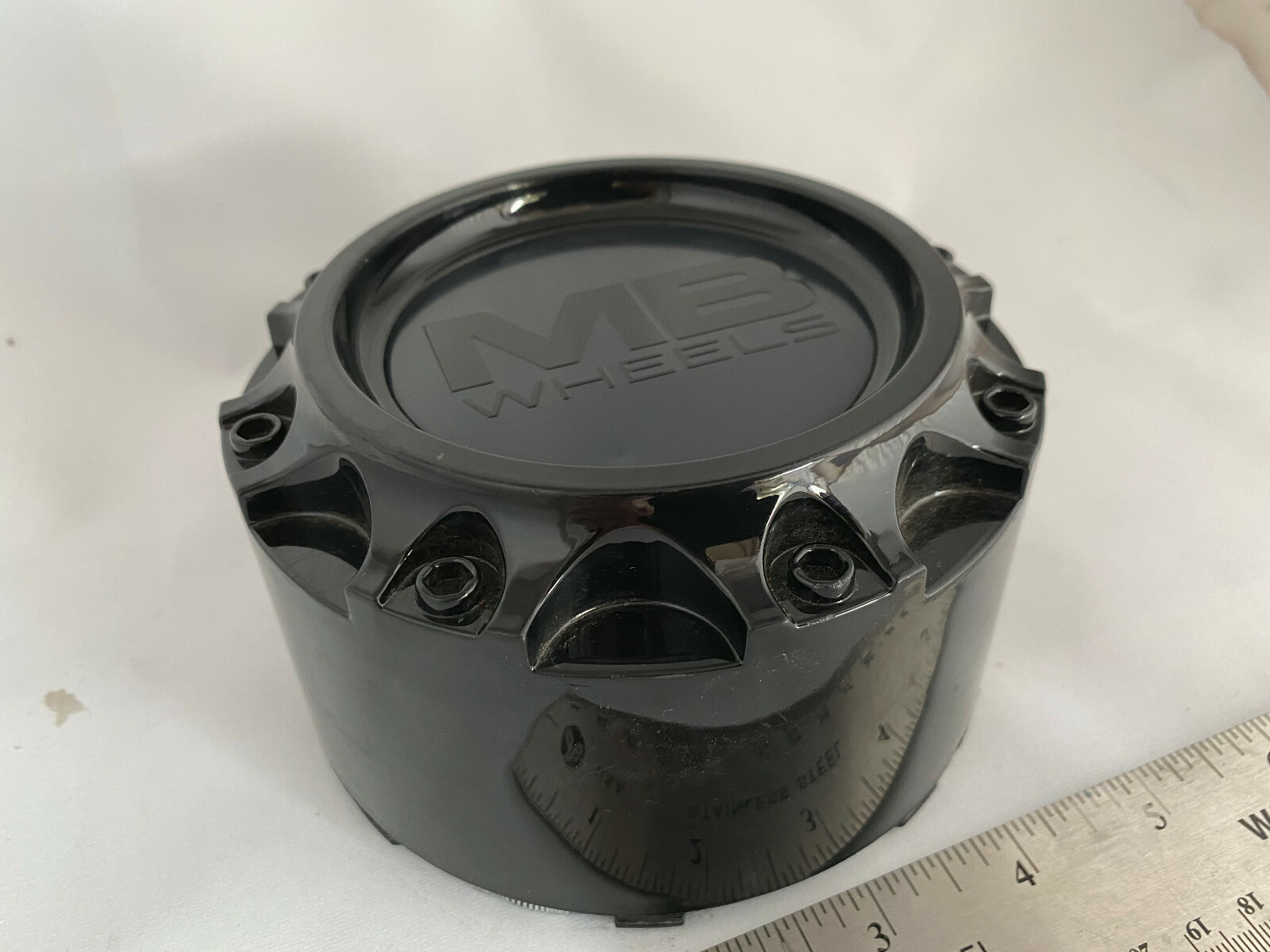 MB Motoring Wheels Gloss Black Wheel Rim Hub Dust Cover Cap CAP5389 ...