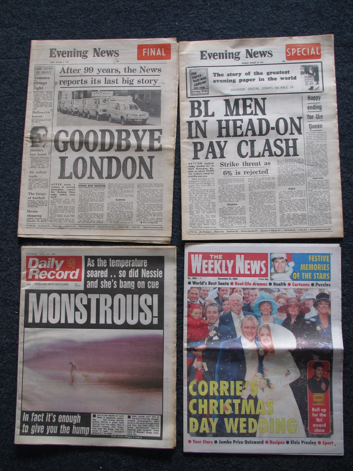 ' Various ' Original Newspapers 80s , 90s & 2000s - Your Birthday ...