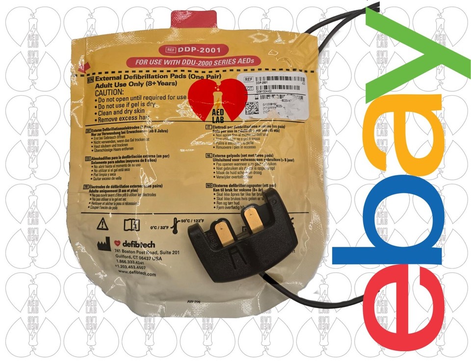Defibtech Lifeline AED Pads DDP-2001 - 2027 | eBay