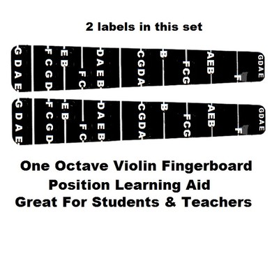 2 Violin Fiddle Fingerboard Fret Guide Labels Fingering 4/4 | eBay
