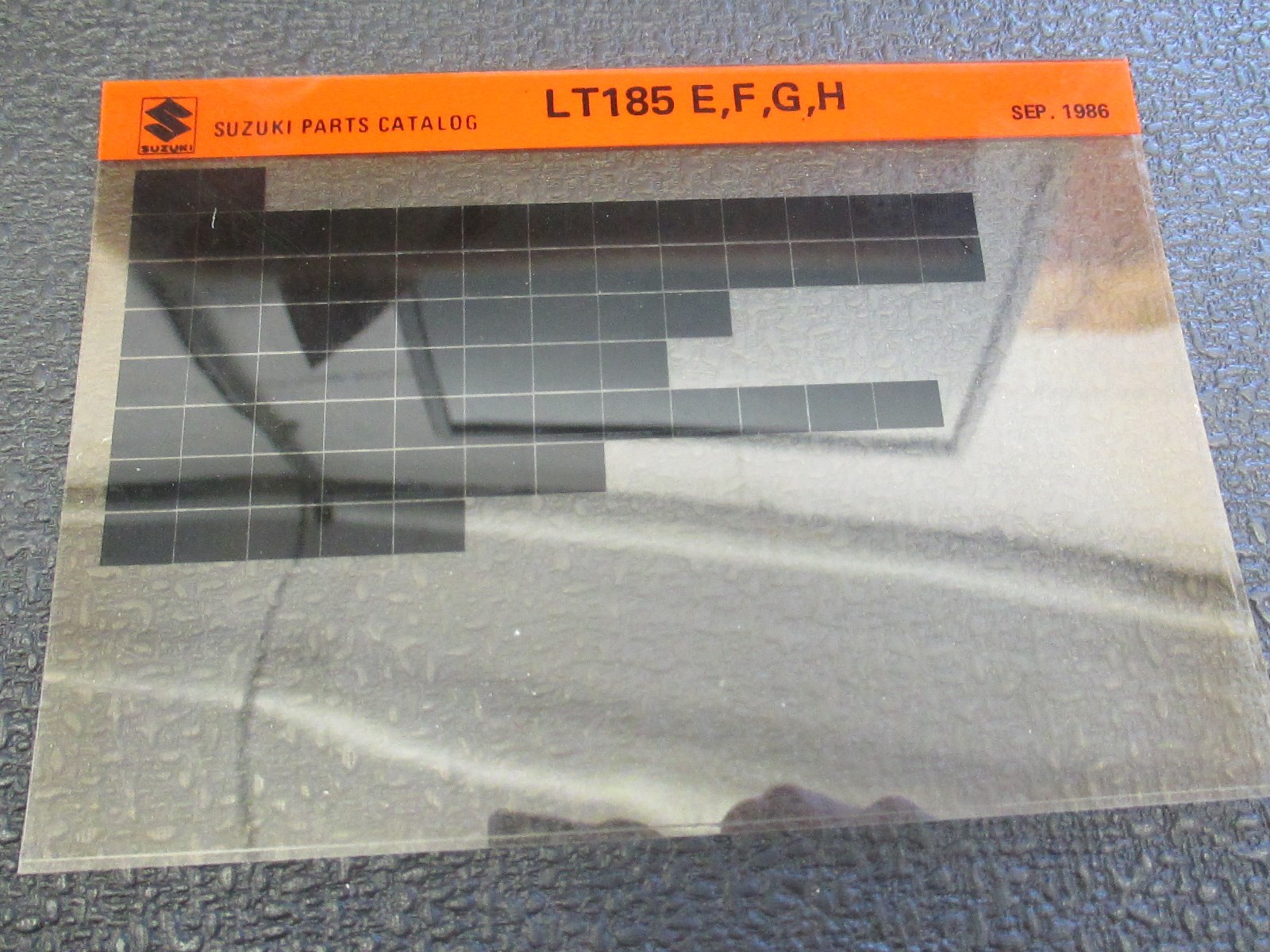 Suzuki LT185 E F G H Parts List Micro Fiche | eBay