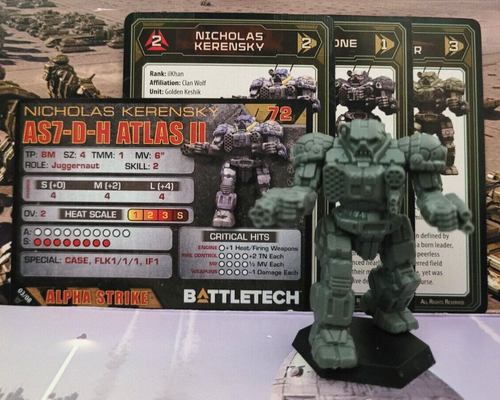 Battletech Atlas II Mech Star League Command Lance Miniature | eBay